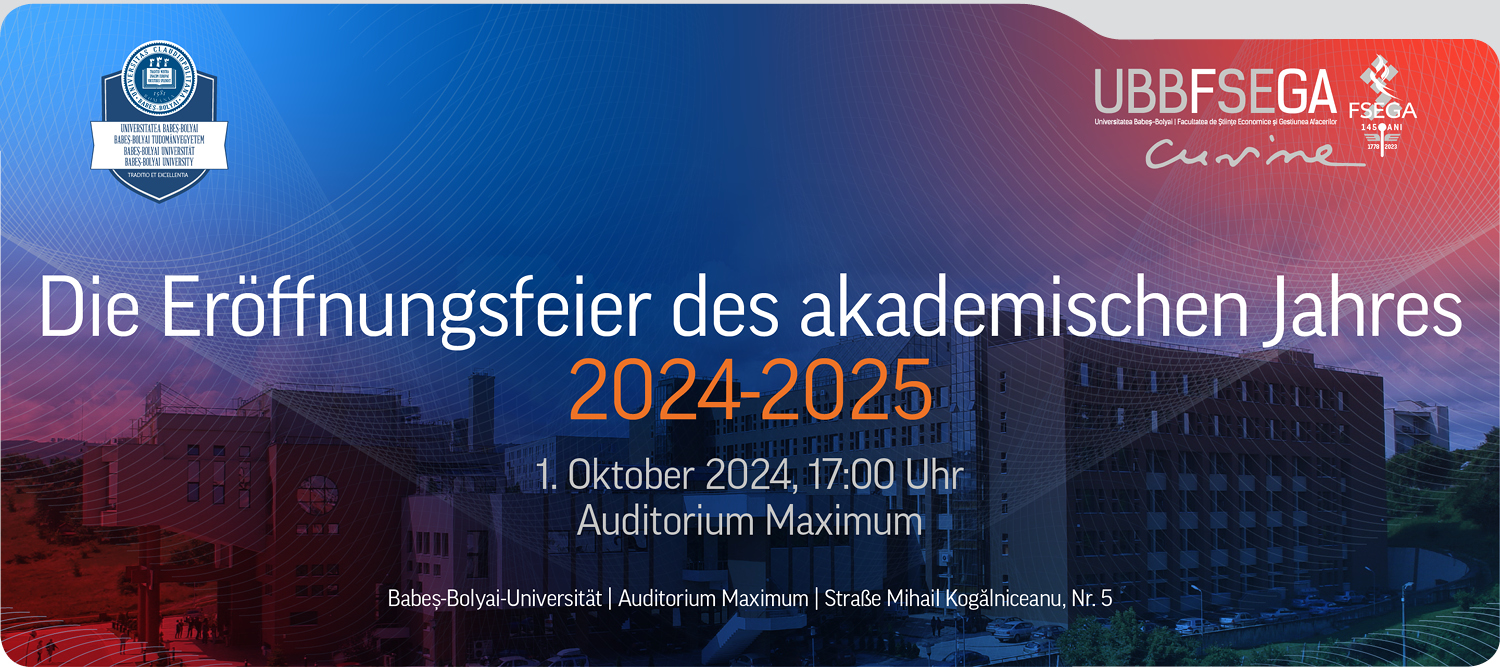 FSEGA - Facultatea de Stiinte Economice si Gestiunea Afacerilor, UBB ...